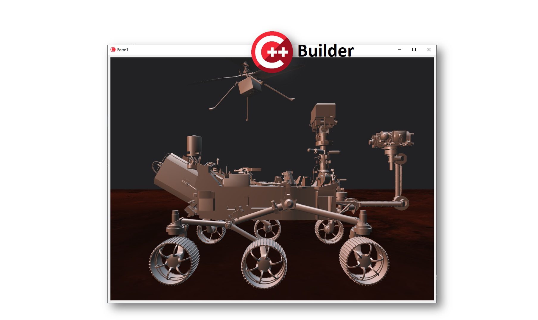 Learn to Develop a Perseverance Mars Simulation 3D in C++ Builder