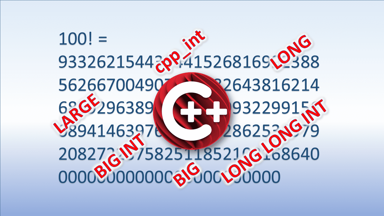 Learn How To Work With Very Large Integer Numbers In C++